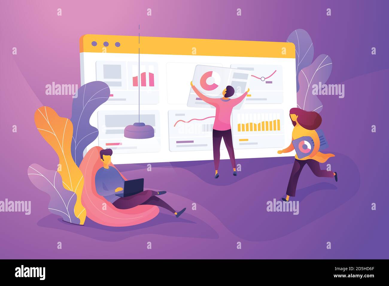 Workflow vector creative concept illustration Stock Vector Image & Art ...