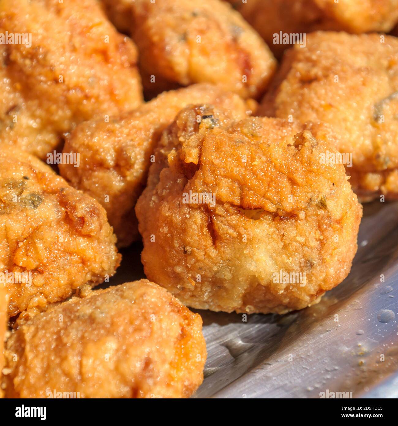 Closeup shot of a typical Spanish marinated fried fish Stock Photo - Alamy