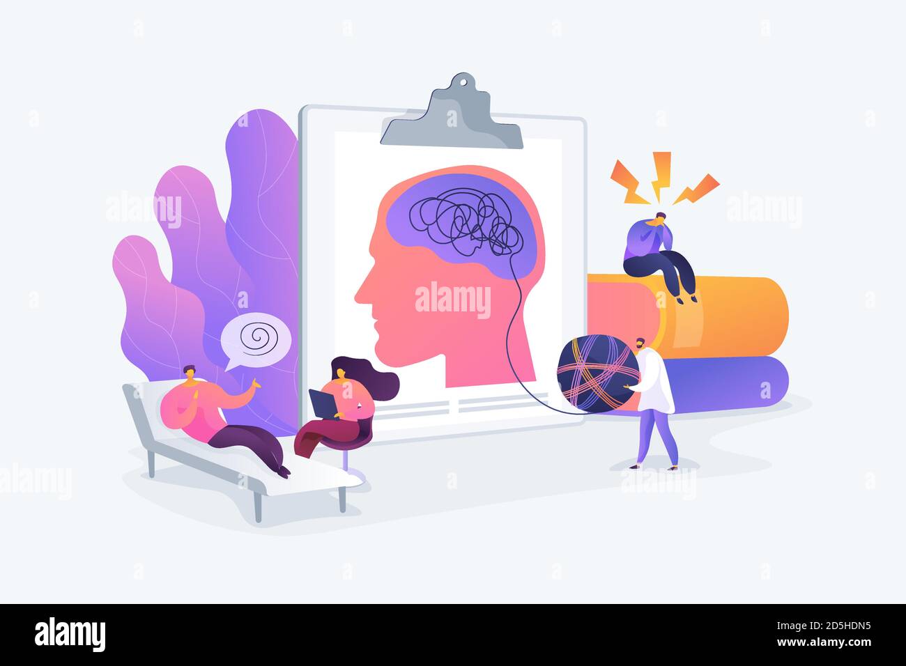 Psychologist service concept vector illustration Stock Vector Image ...