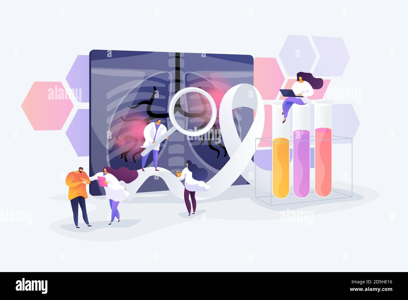 Lung cancer concept vector illustration Stock Vector Image & Art - Alamy