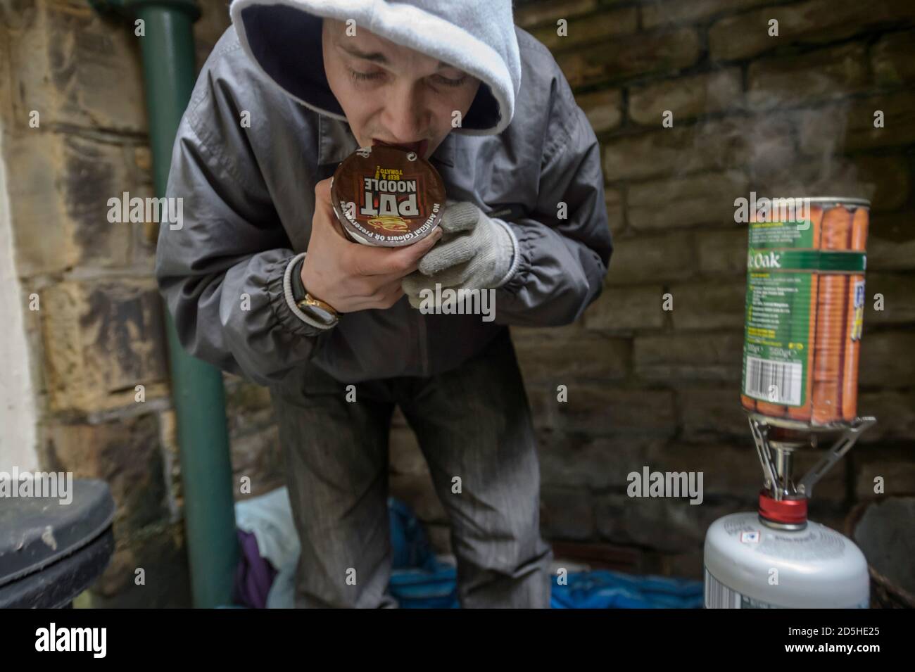 This person has slept rough for many years having left home at the age ...