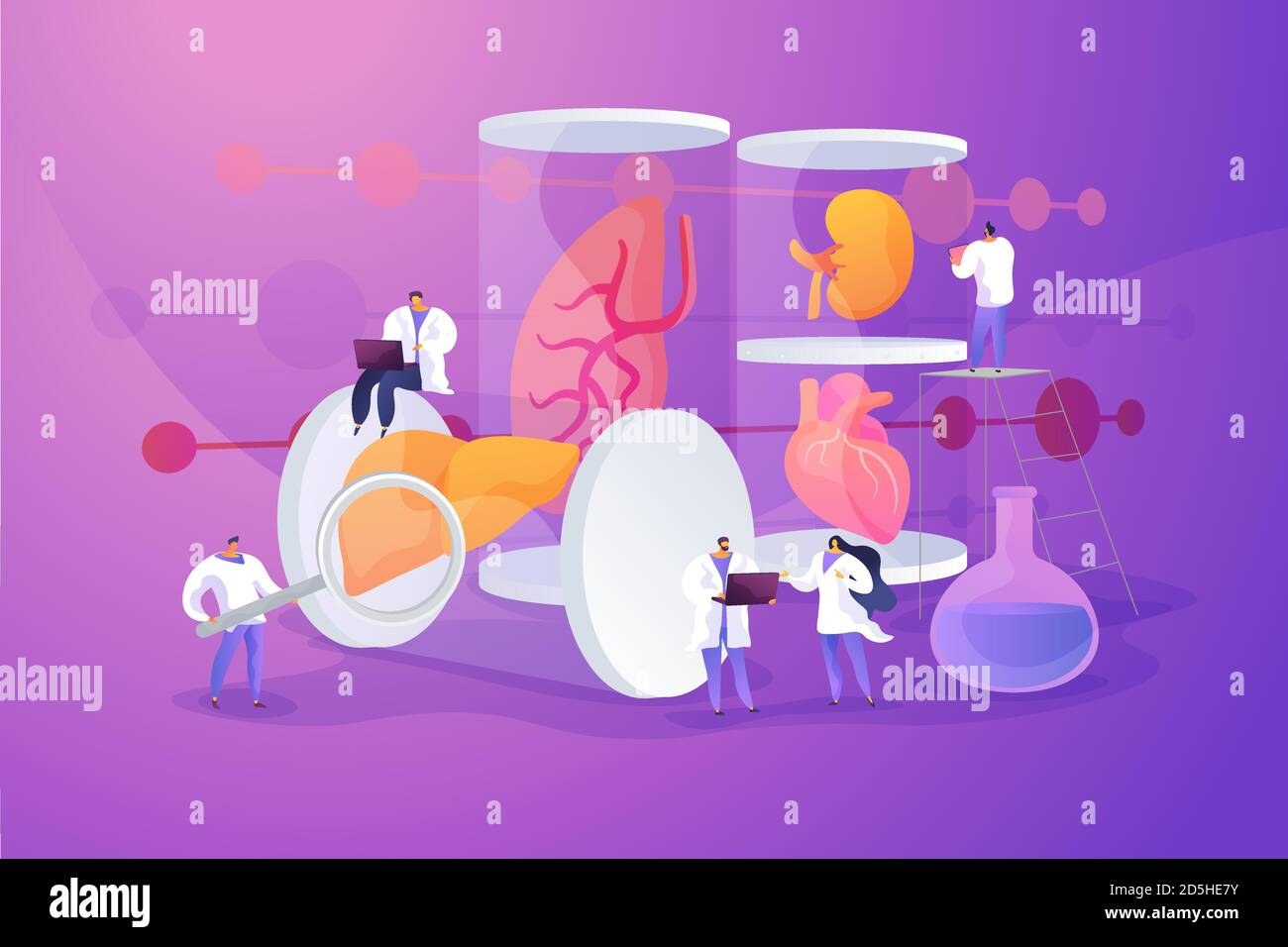 Lab-Grown Organs concept vector illustration Stock Vector Image & Art ...