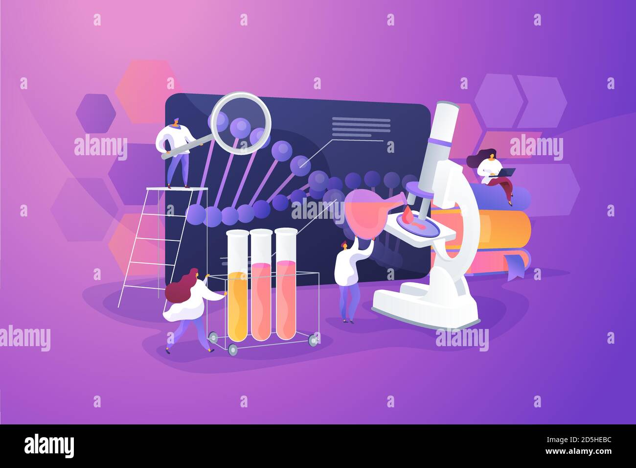 Genetic testing concept vector illustration Stock Vector Image & Art ...