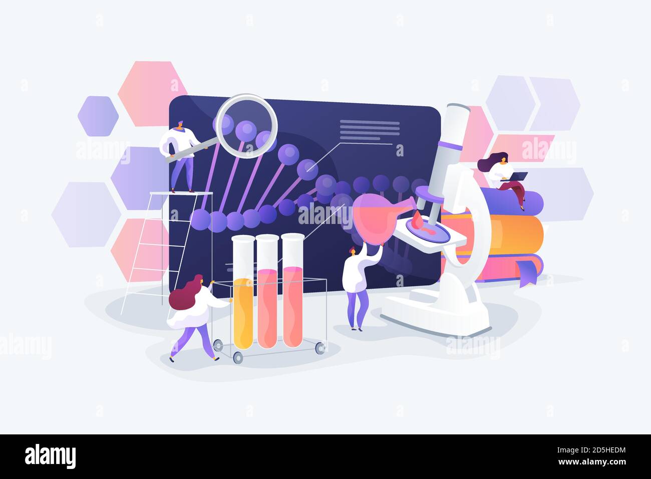 Genetic testing concept vector illustration Stock Vector Image & Art ...