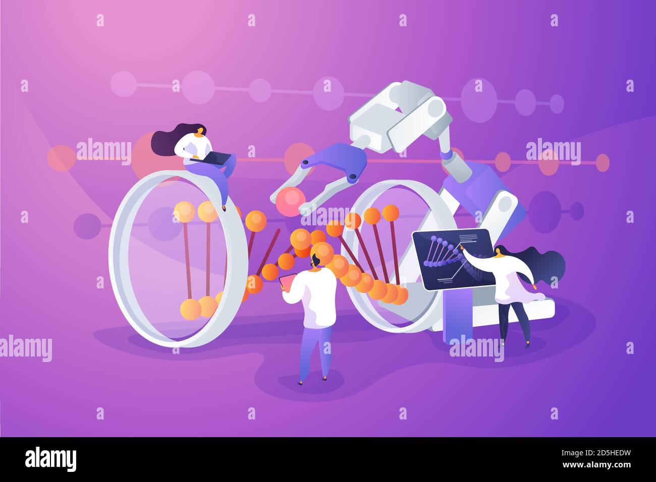 Genetic engineering concept vector illustration Stock Vector Image ... Genetic engineering concept vector illustration Stock Vector Image ...