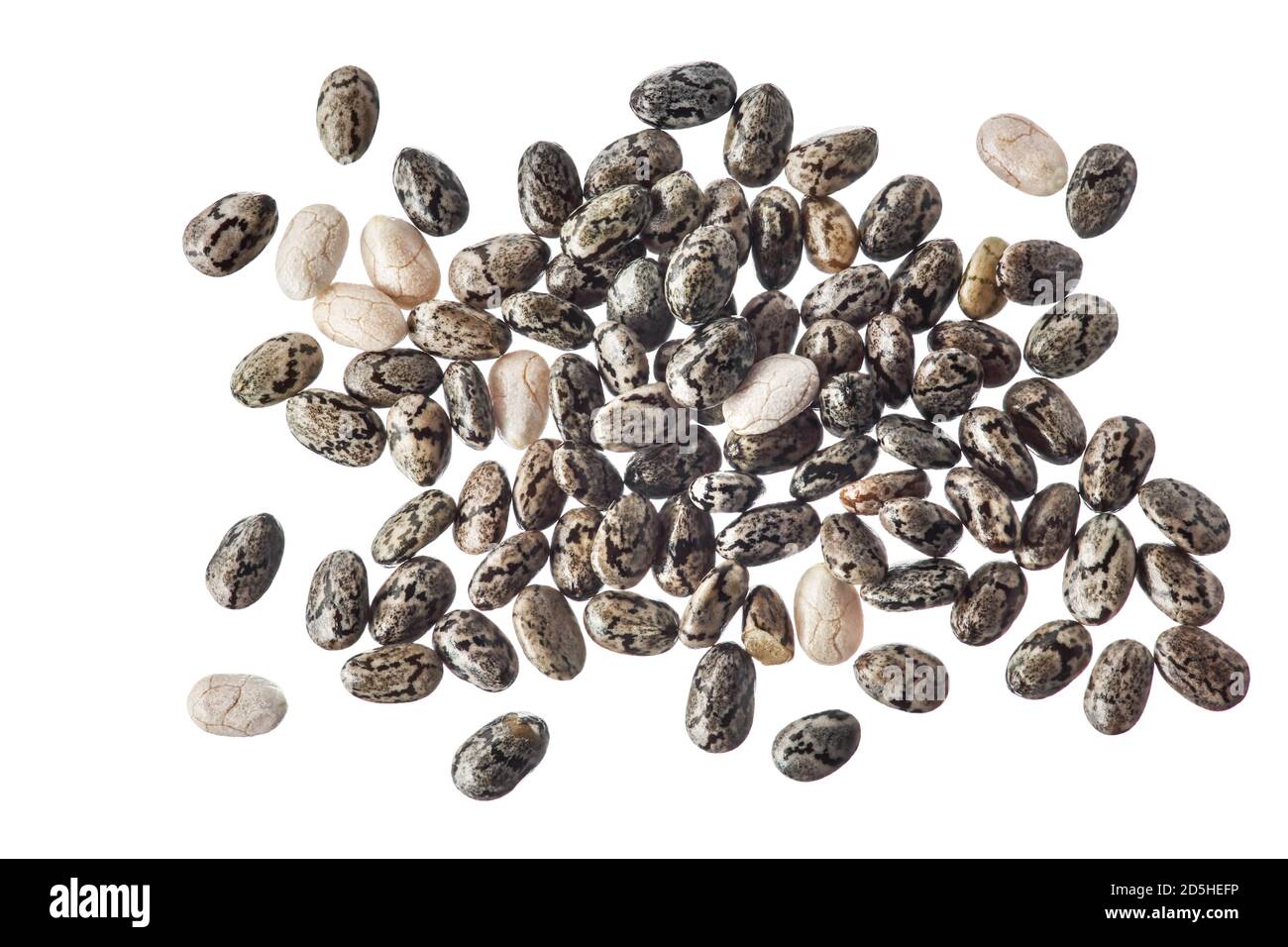 Chia seeds isolated on white background with clipping path and full ...