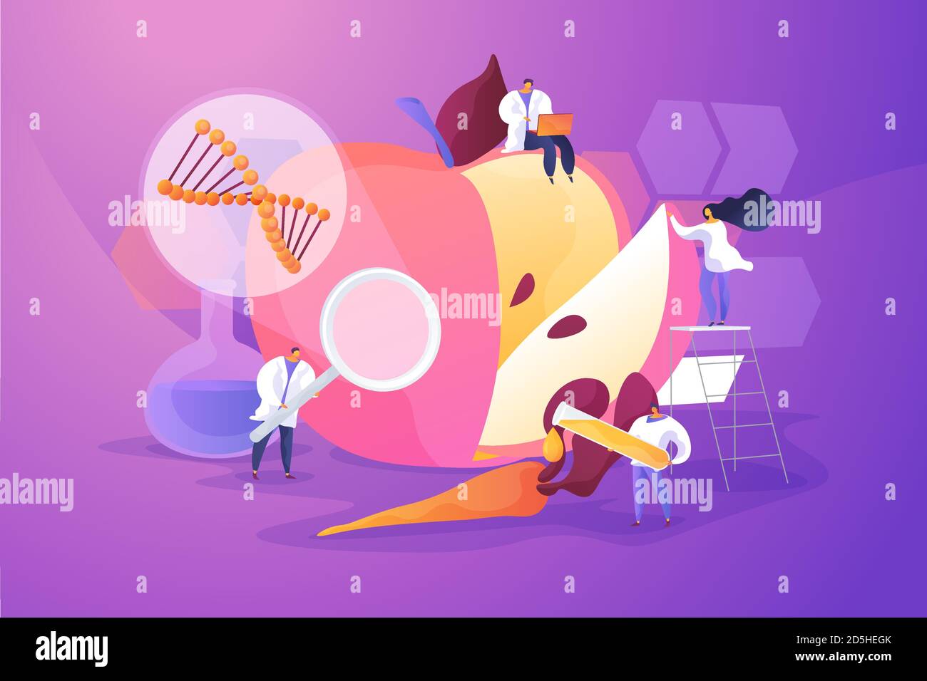 Genetically modified foods concept vector illustration Stock Vector Image & Art - Alamy