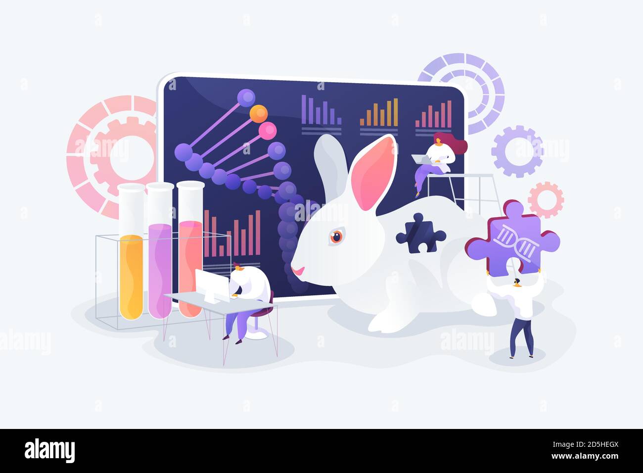 Genetically modified animals concept vector illustration Stock Vector Image & Art - Alamy