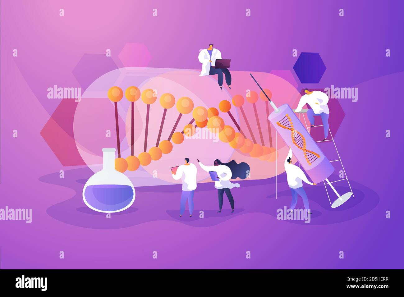 Gene therapy concept vector illustration Stock Vector Image & Art - Alamy