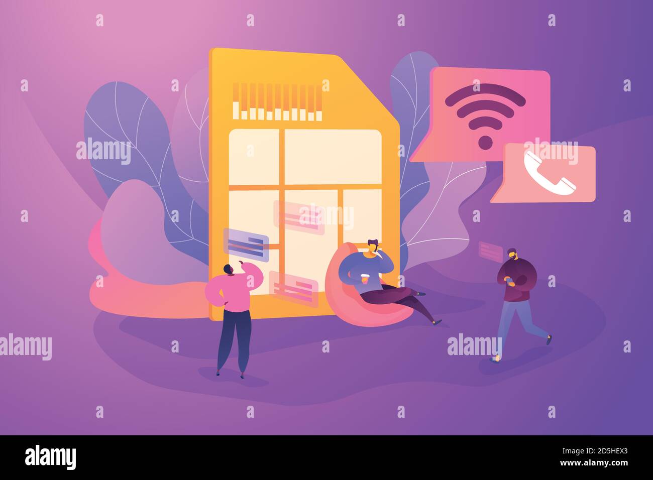 Mobile phones card concept vector illustration Stock Vector Image & Art ...