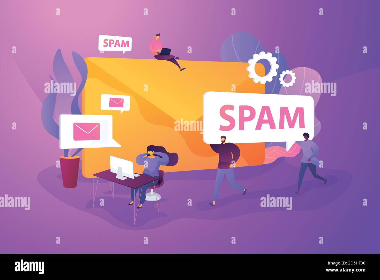 Spam concept vector illustration Stock Vector Image & Art - Alamy