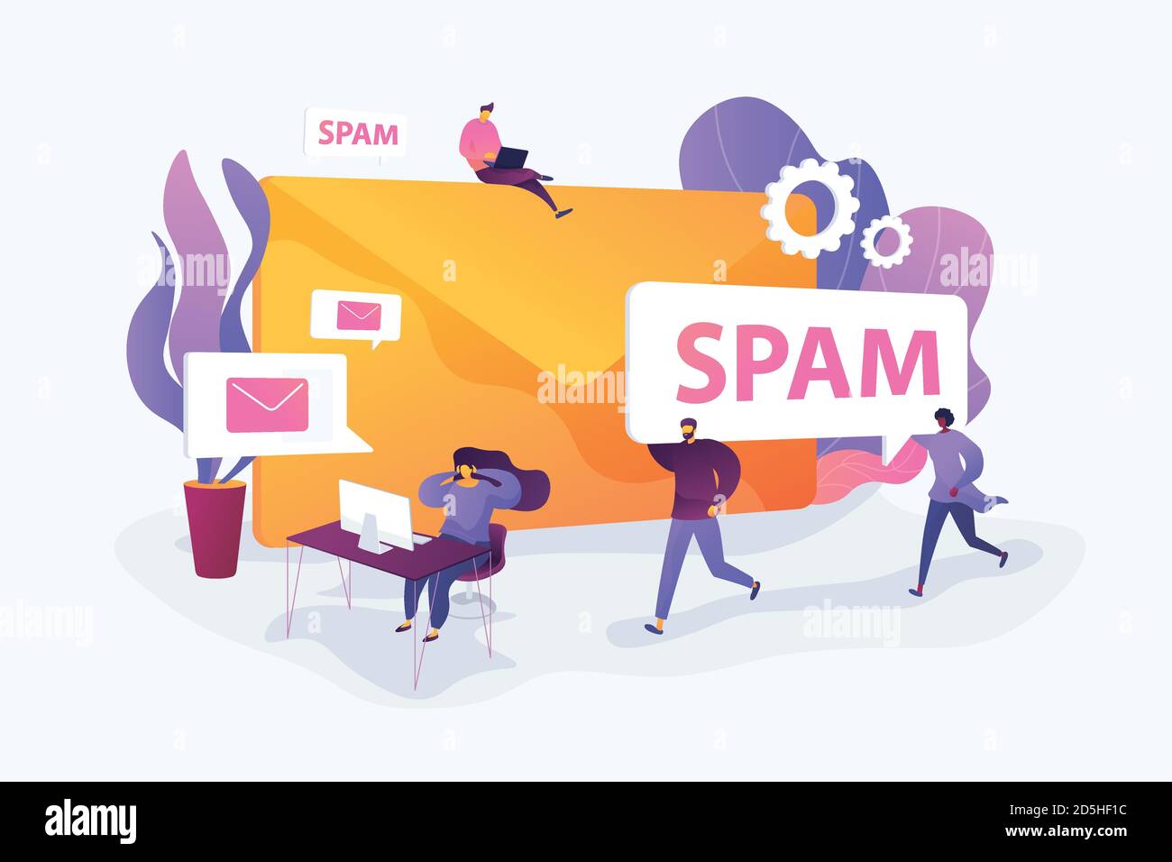 Spam concept vector illustration Stock Vector Image & Art - Alamy