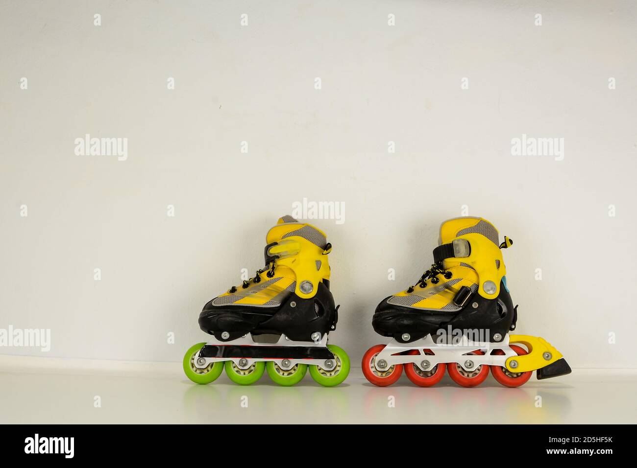 Inline skating skate boot Stock Photo - Alamy