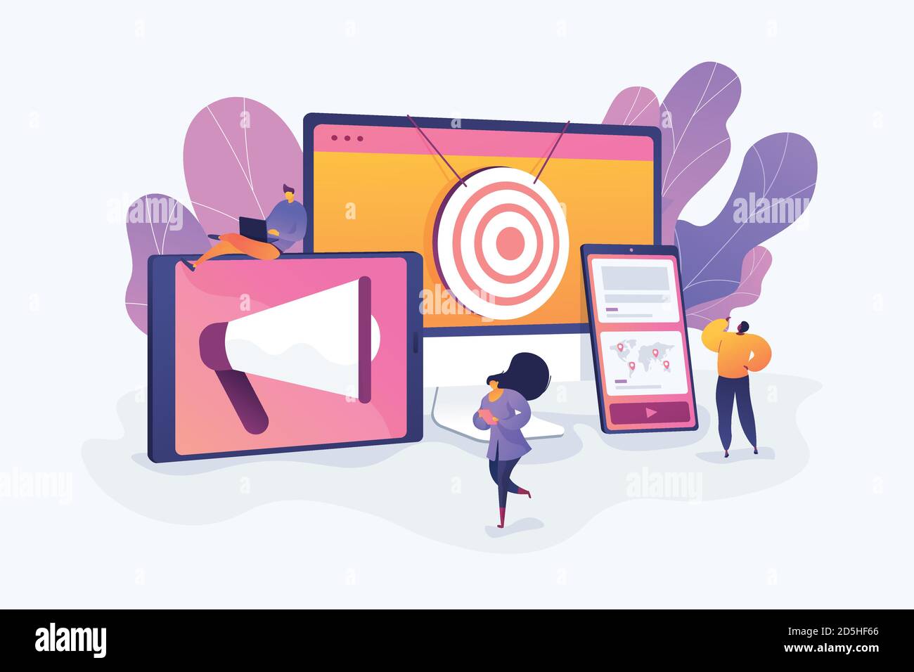 Multi device targeting concept vector illustration Stock Vector Image & Art - Alamy