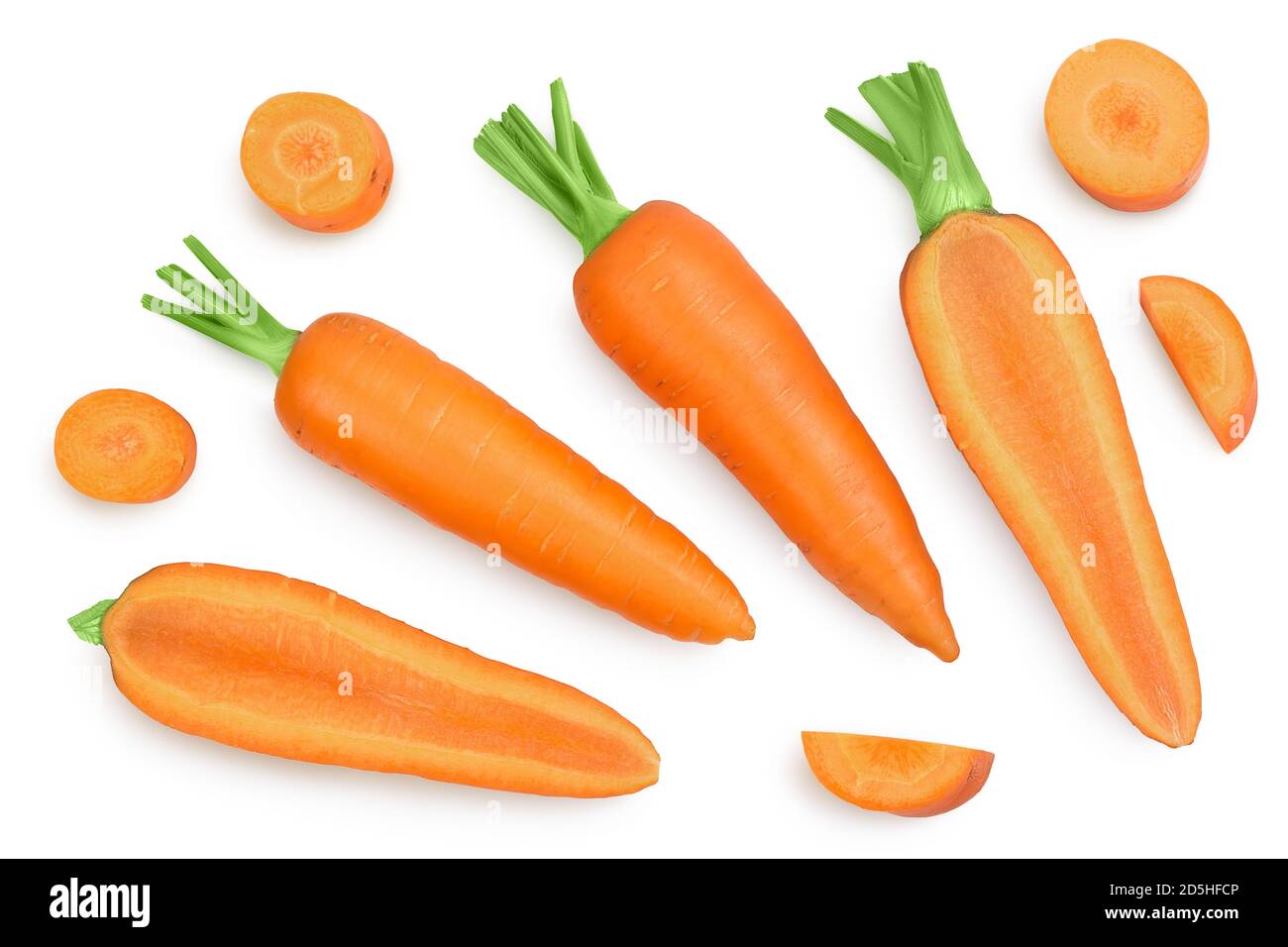 Carrot isolated on white background with clipping path and full depth ...
