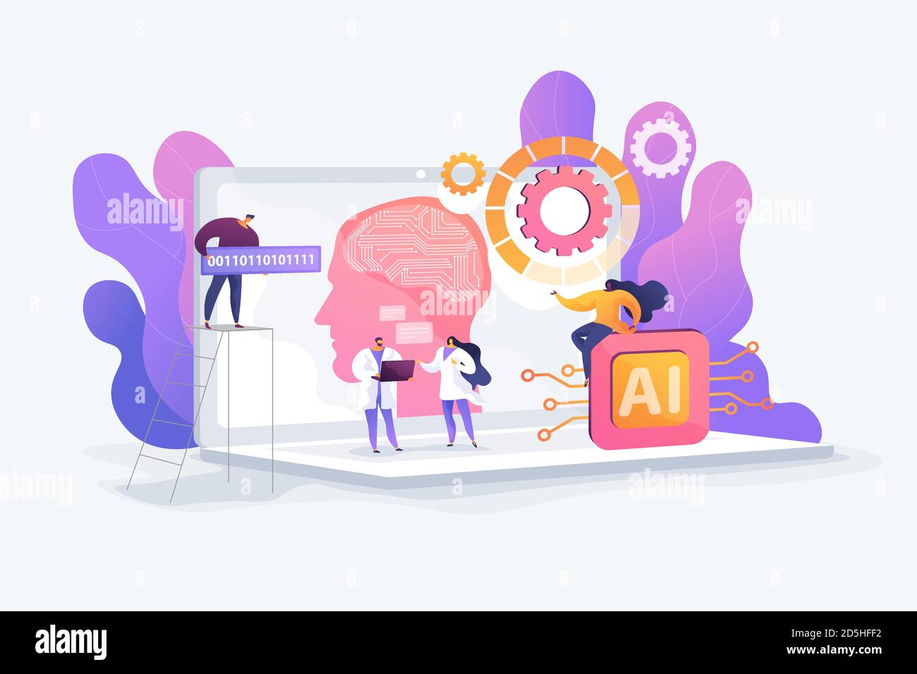 Artificial intelligence concept vector illustration Stock Vector Image ...