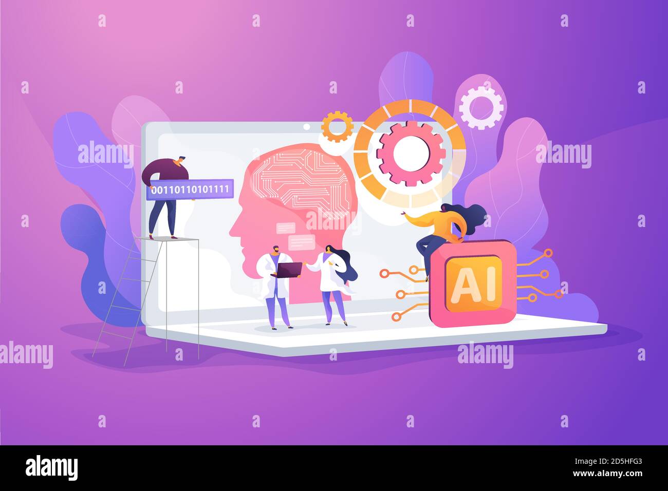 Artificial intelligence concept vector illustration Stock Vector Image ...
