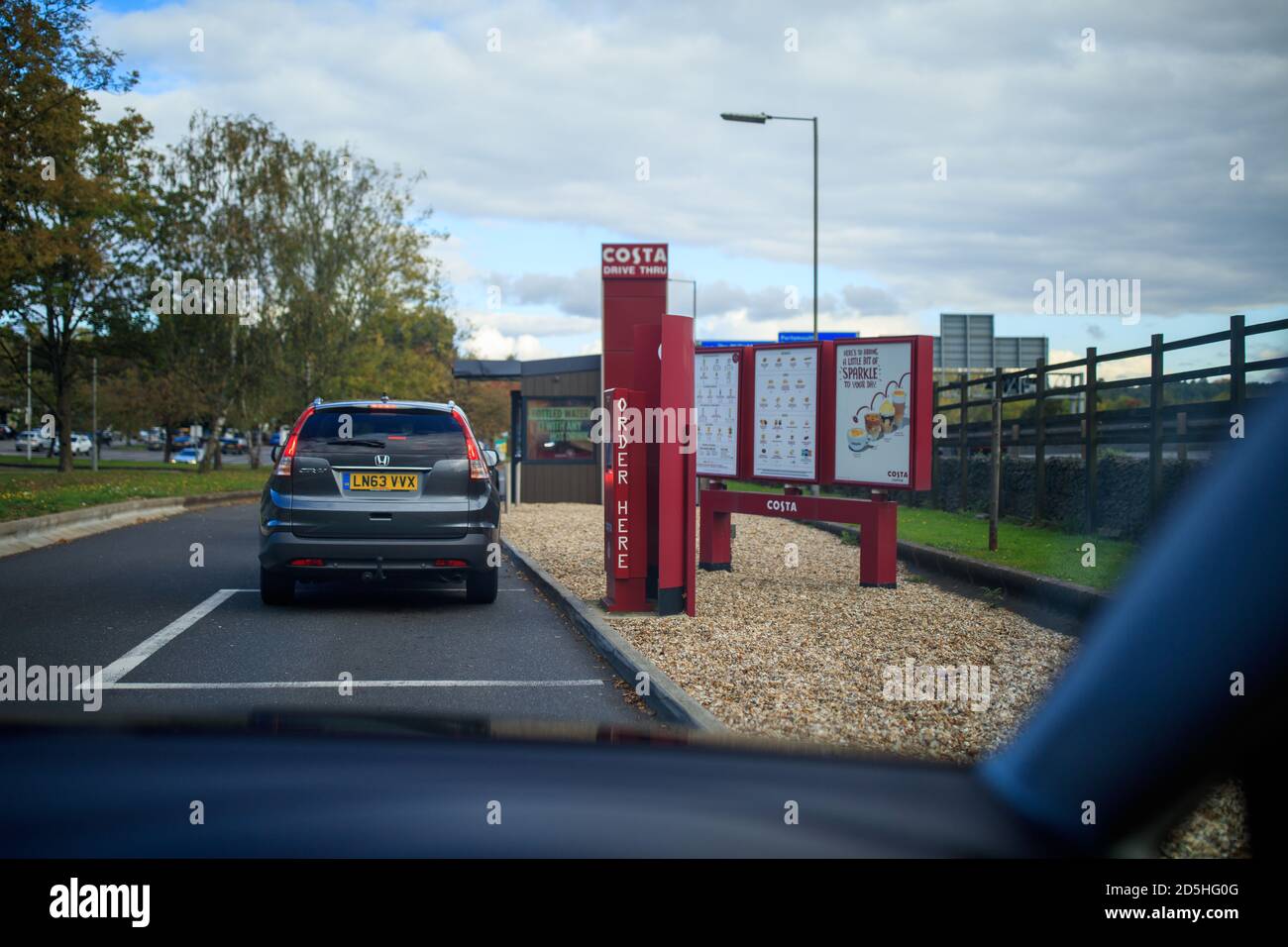 Costa coffee drive thru Rownhams service station Eastbound, Hampshire ...
