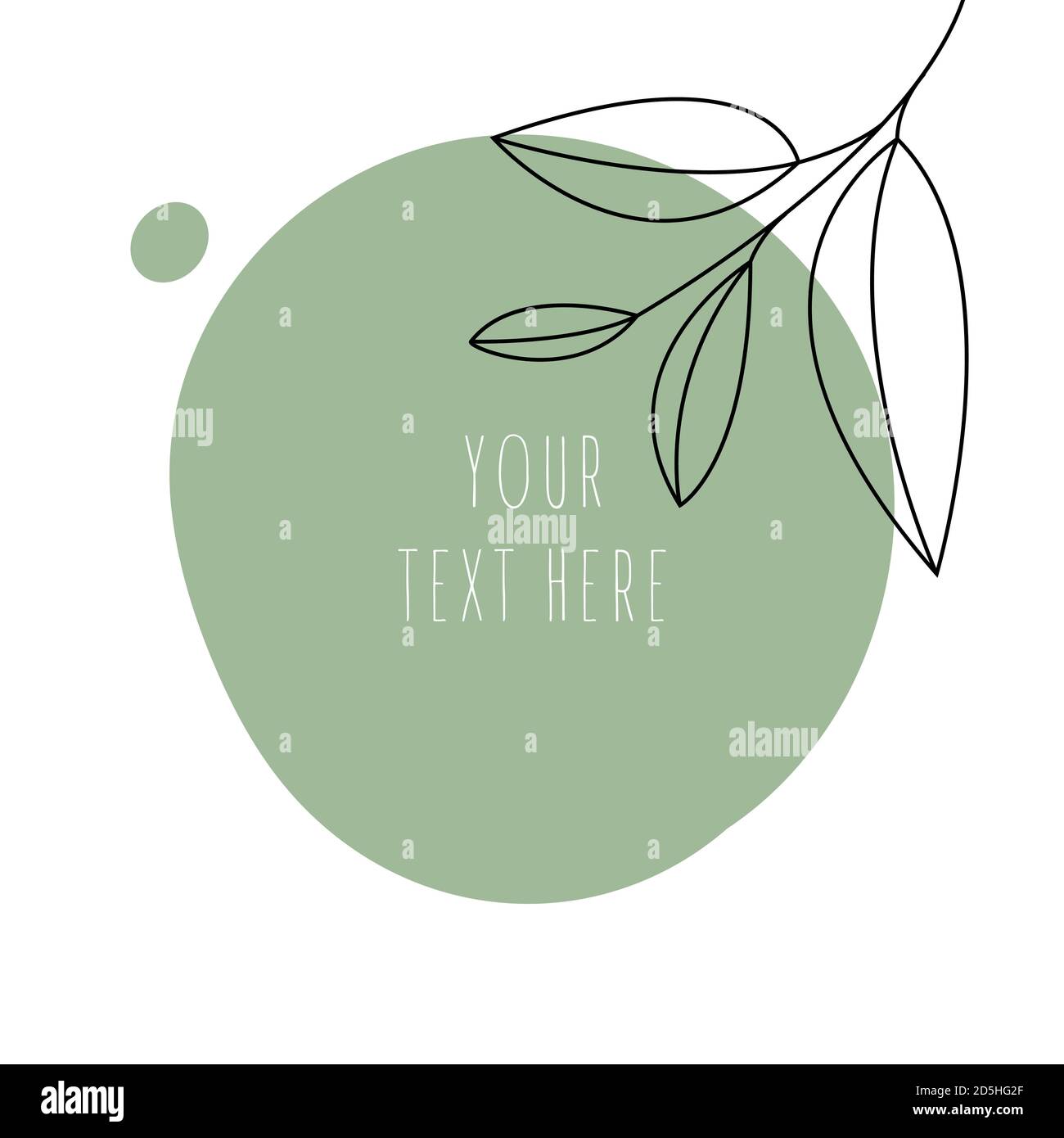 Minimal art leaf on abstract shapes backgroud Stock Vector Image & Art ...