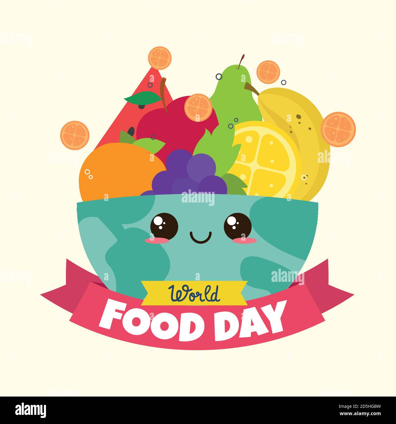 World food day poster. Fruits and vegetables - Vector Stock Vector ...