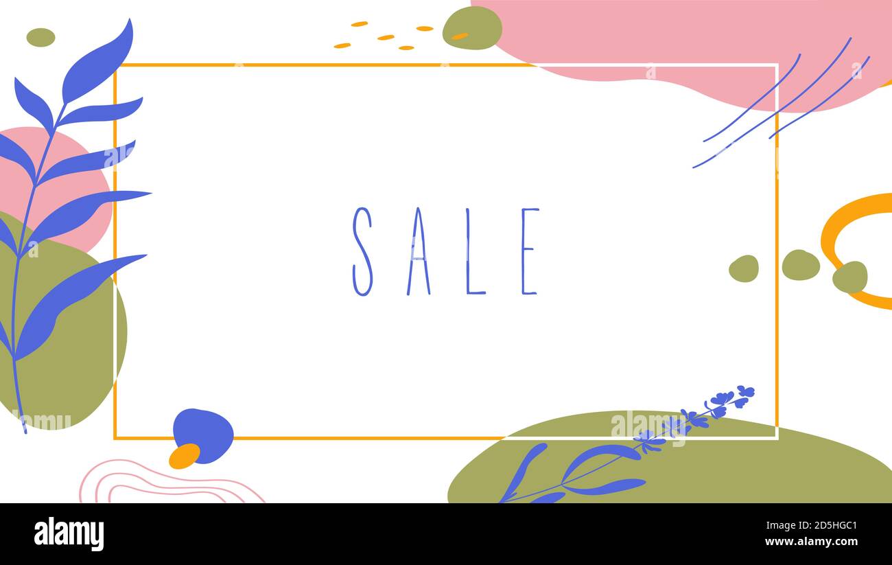 Sale banner template design. Vector illustration Stock Vector Image ...