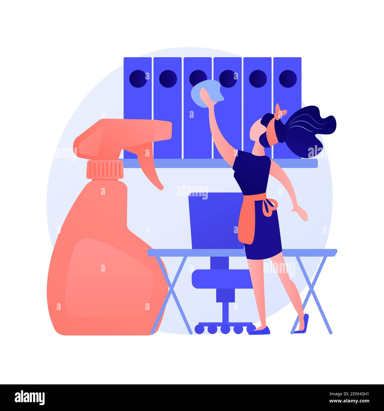 Commercial cleaning abstract concept vector illustration Stock Vector ...