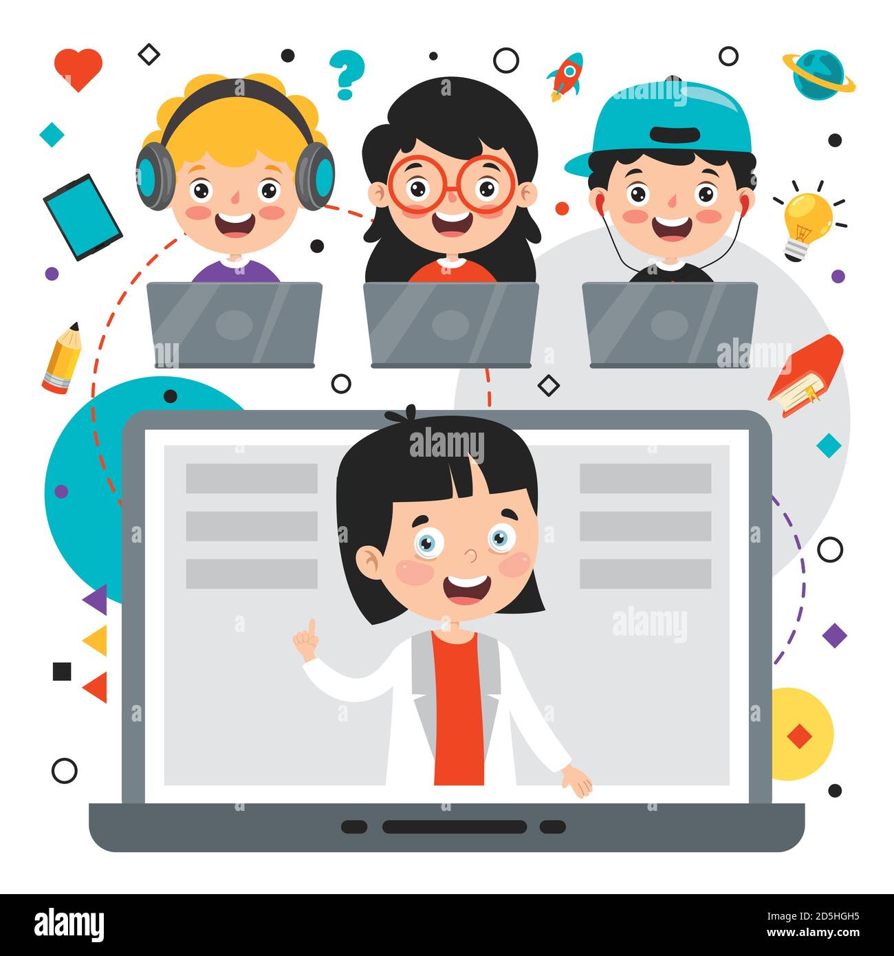 Distance Learning Cartoon