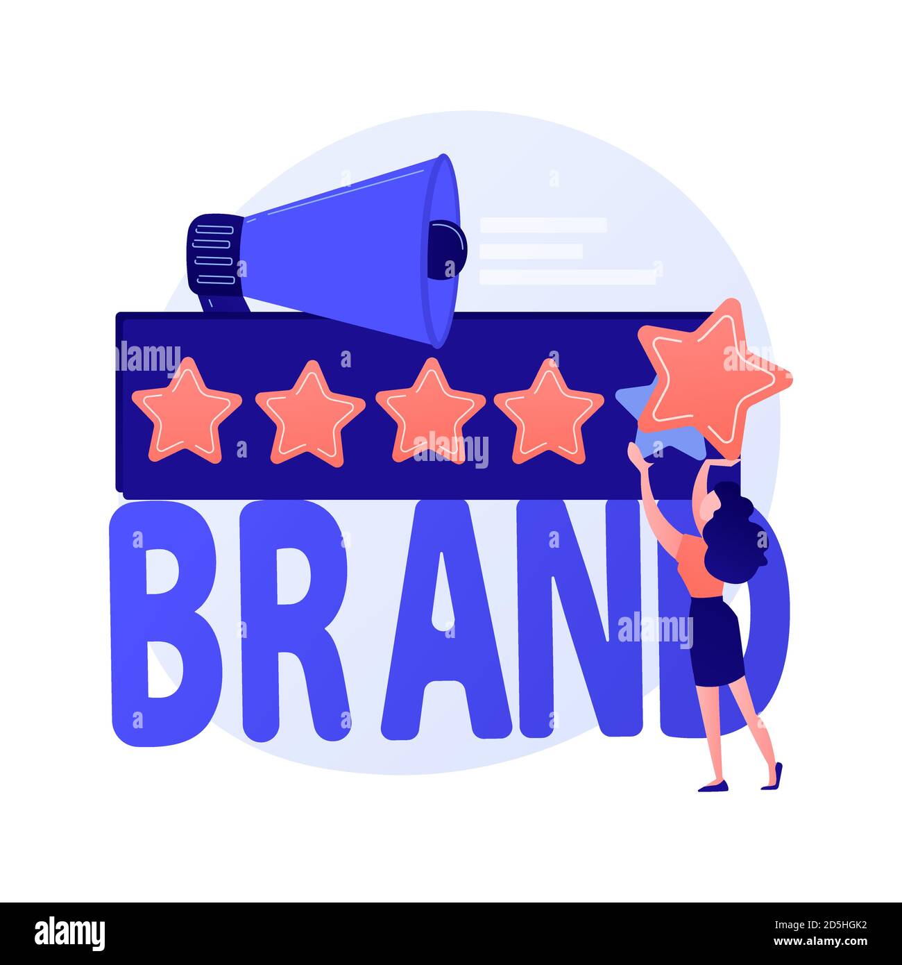 Brand reputation abstract concept vector illustration Stock Vector ...