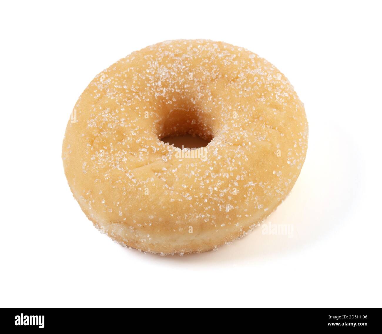 Plain sugar donut on white background Stock Photo - Alamy