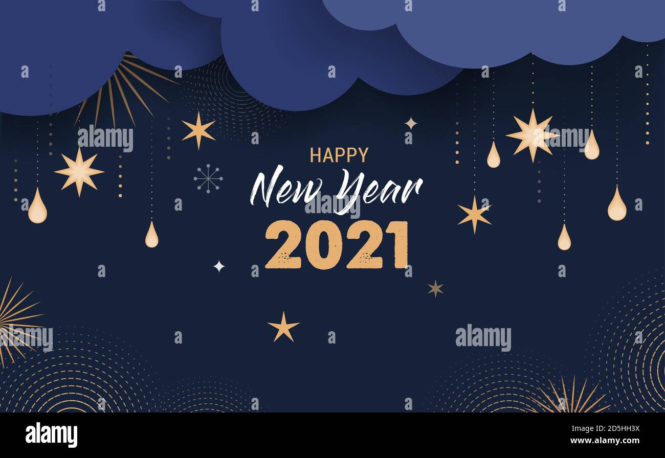 Happy new 2021 year - Elegant abstract background, banner. Vector ...