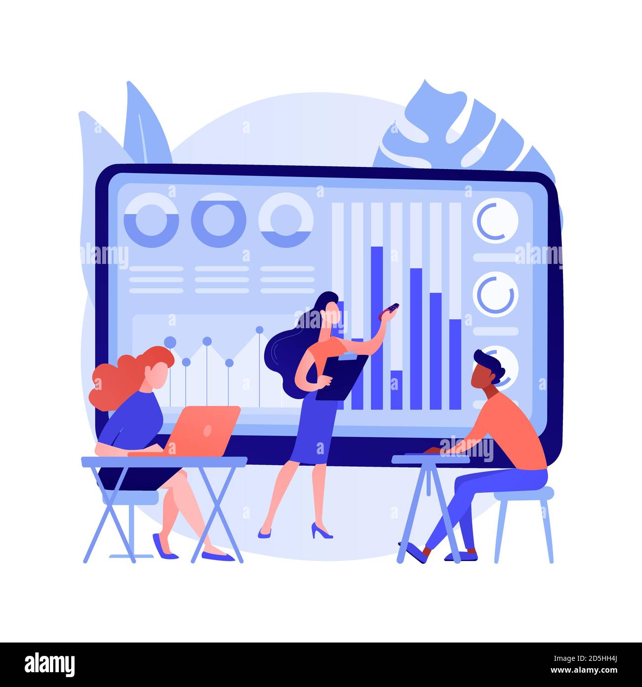 Digital presentation abstract concept vector illustration Stock Vector ...