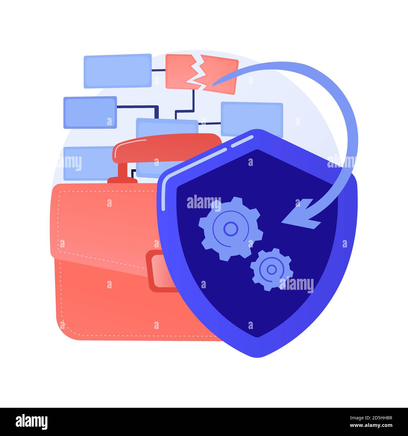 Business continuity and disaster recovery abstract concept vector ...