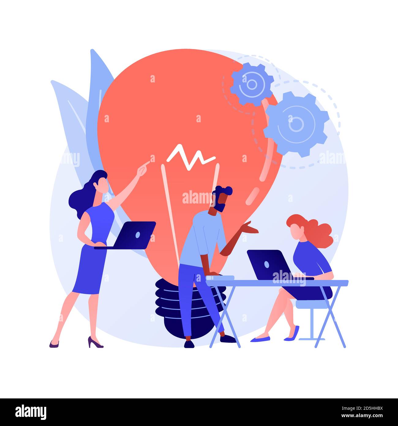 Startup hub abstract concept vector illustration Stock Vector Image ...