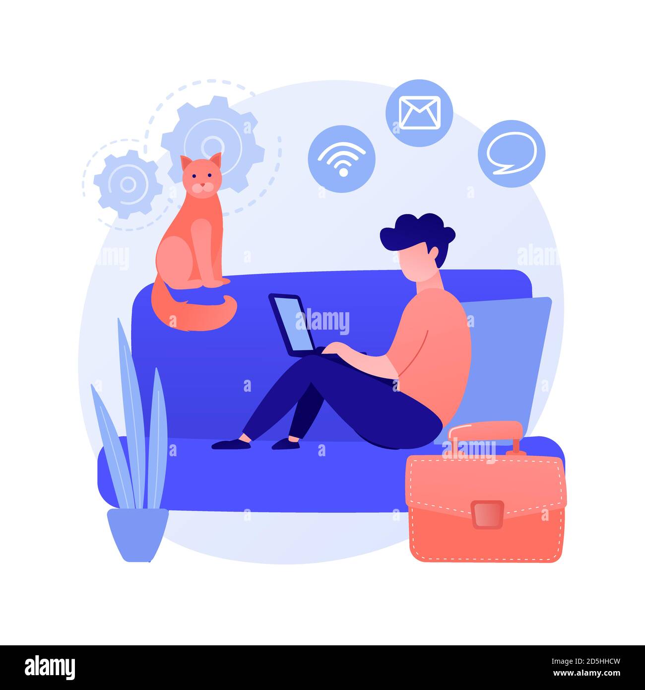 Entrepreneur distant Stock Vector Images - Alamy