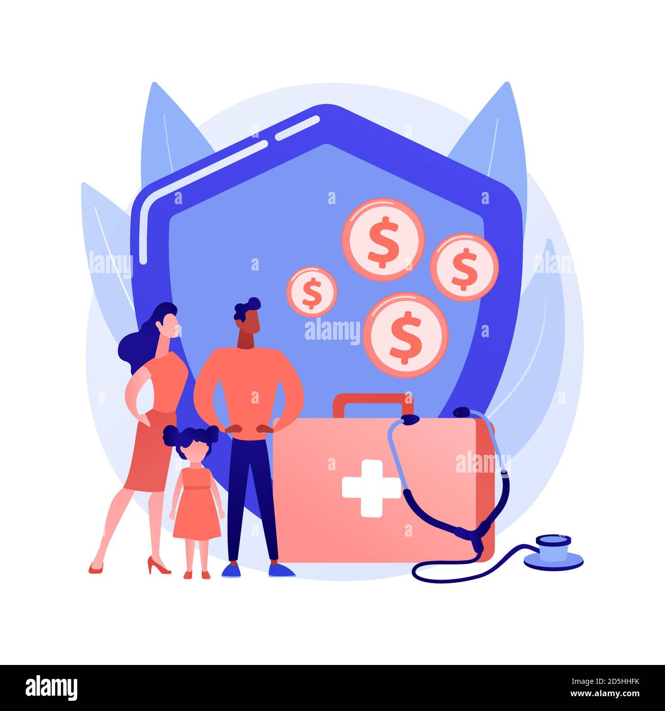 Emergency support fund abstract concept vector illustration Stock ...