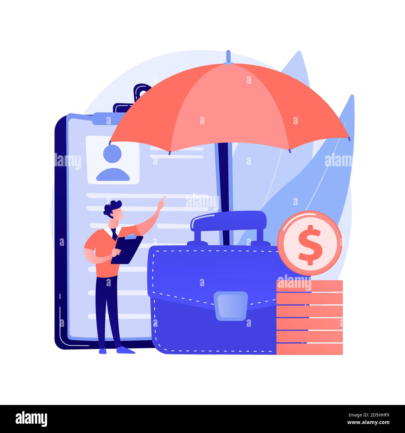 Employment insurance abstract concept vector illustration Stock Vector ...