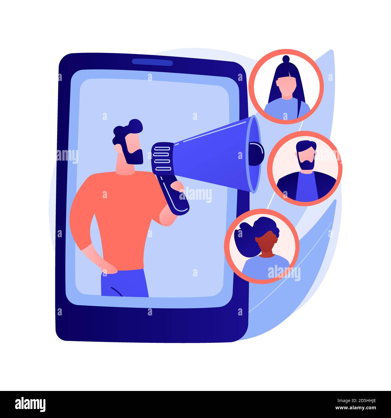 Referral program abstract concept vector illustration Stock Vector ...