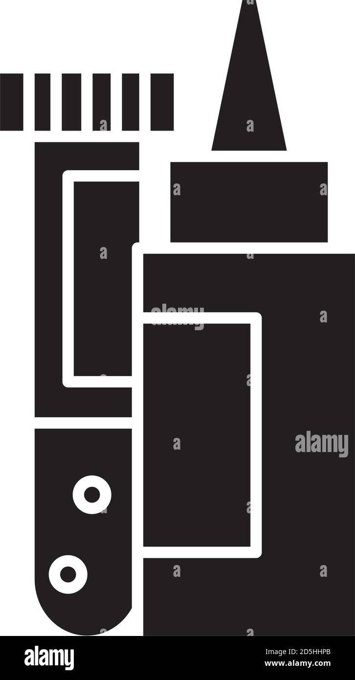 dropper and tube silhouette style icon vector design Stock Vector Image ...