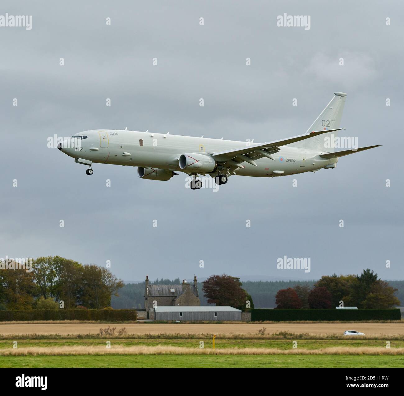 RAF Lossiemouth, Moray, UK. 13th Oct, 2020. UK. This is the Poseidon ...