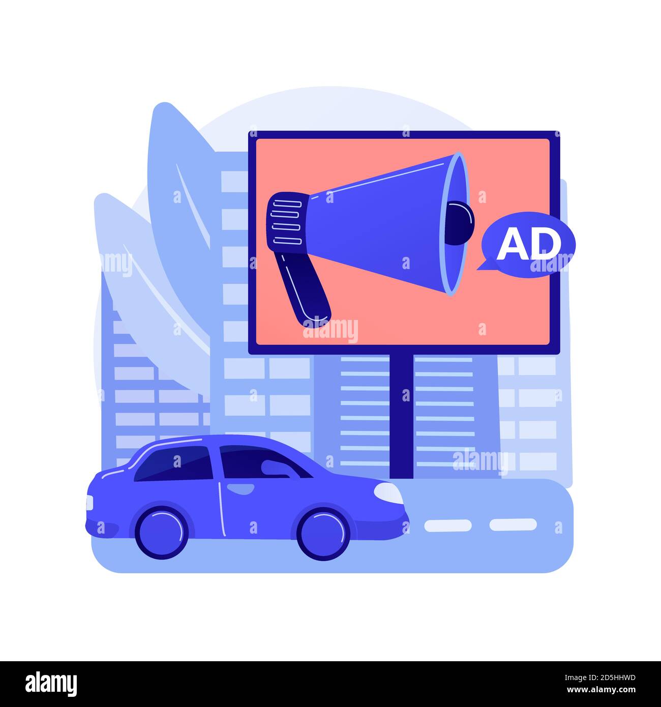 Outdoor advertising isolated cartoon hi-res stock photography and ...