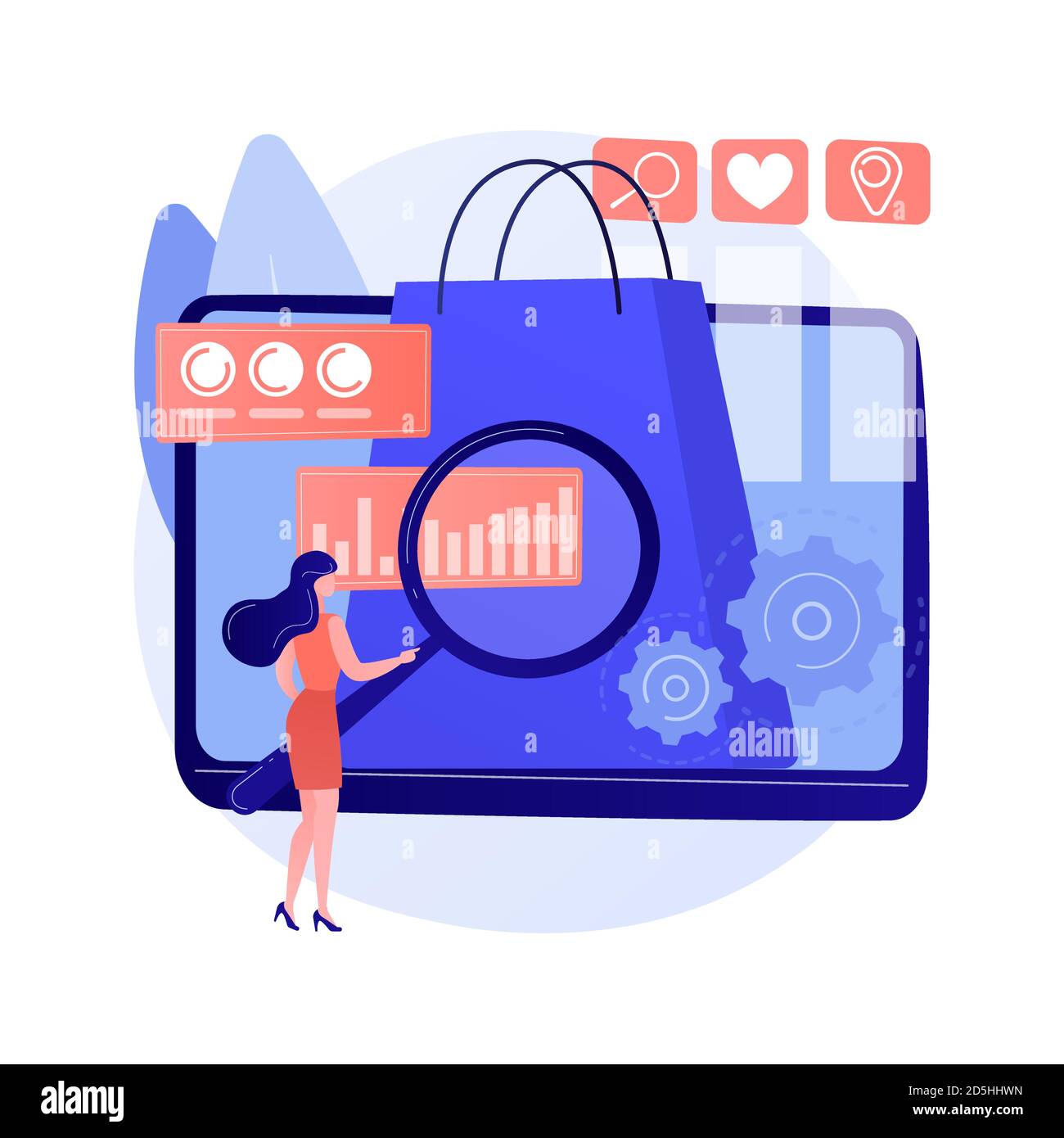 Market research studies abstract concept vector illustration Stock ...