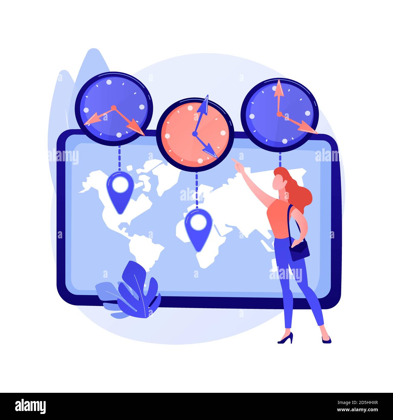 Time zones abstract concept vector illustration Stock Vector Image ...