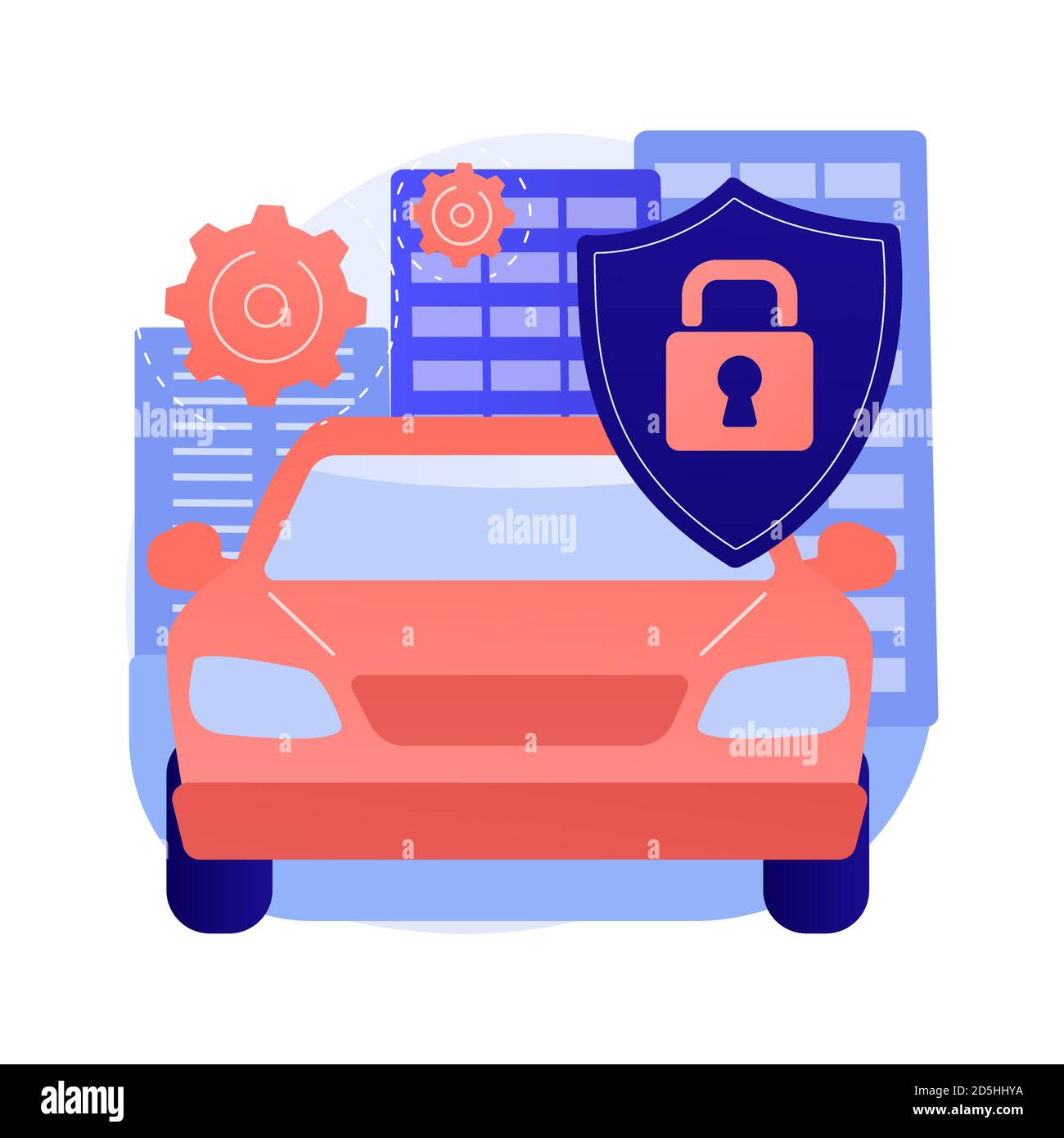 Car alarm system abstract concept vector illustration Stock Vector ...