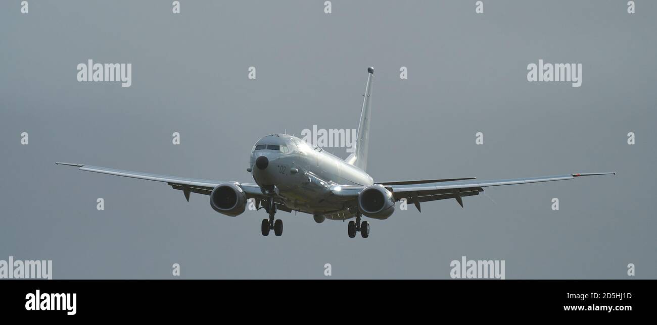 RAF Lossiemouth, Moray, UK. 13th Oct, 2020. UK. This is the Poseidon ...