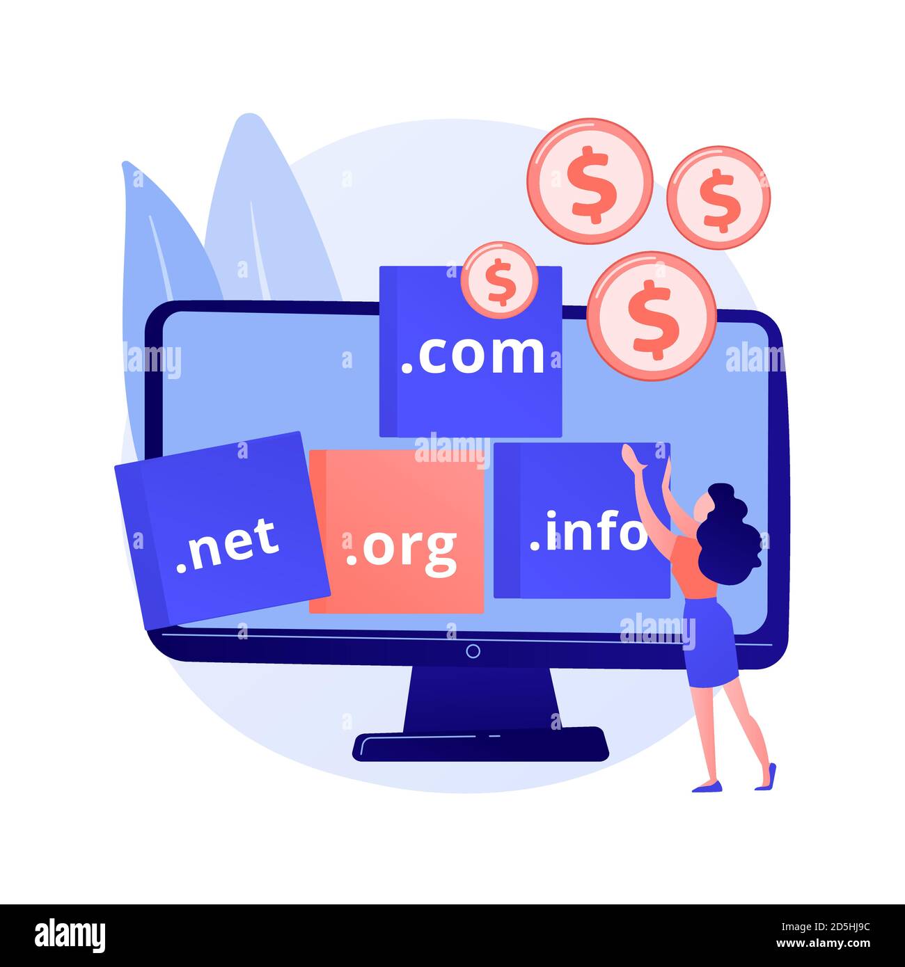 Domain Flipping abstract concept vector illustration Stock Vector Image ...