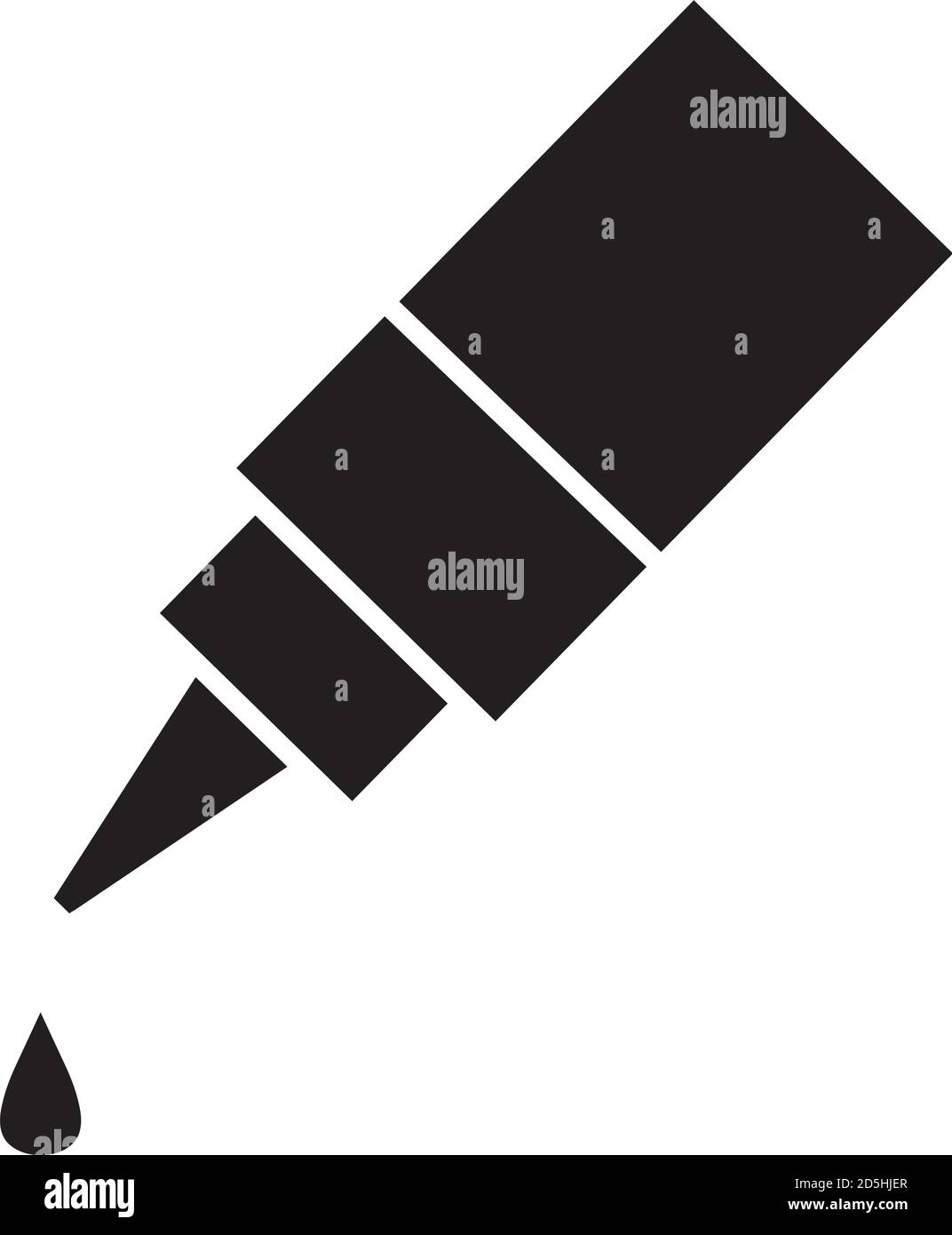 dropper with drop silhouette style icon vector design Stock Vector ...