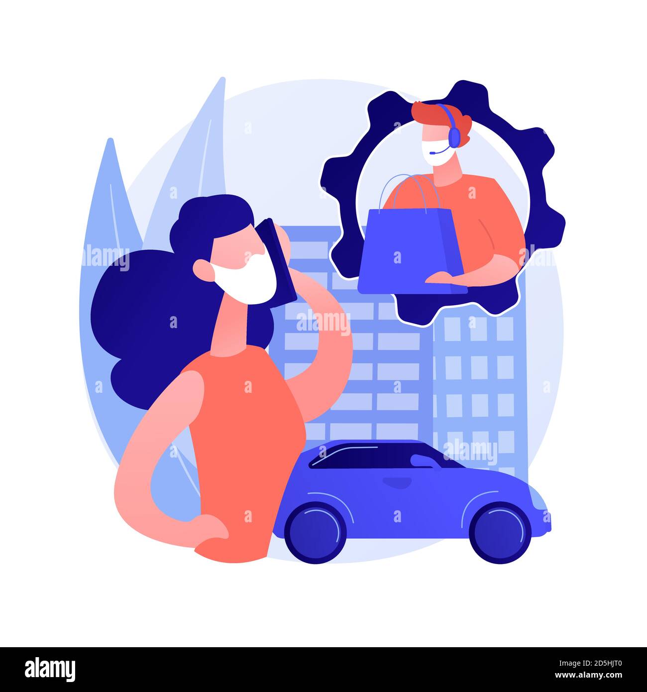 Call for load products abstract concept vector illustration Stock ...