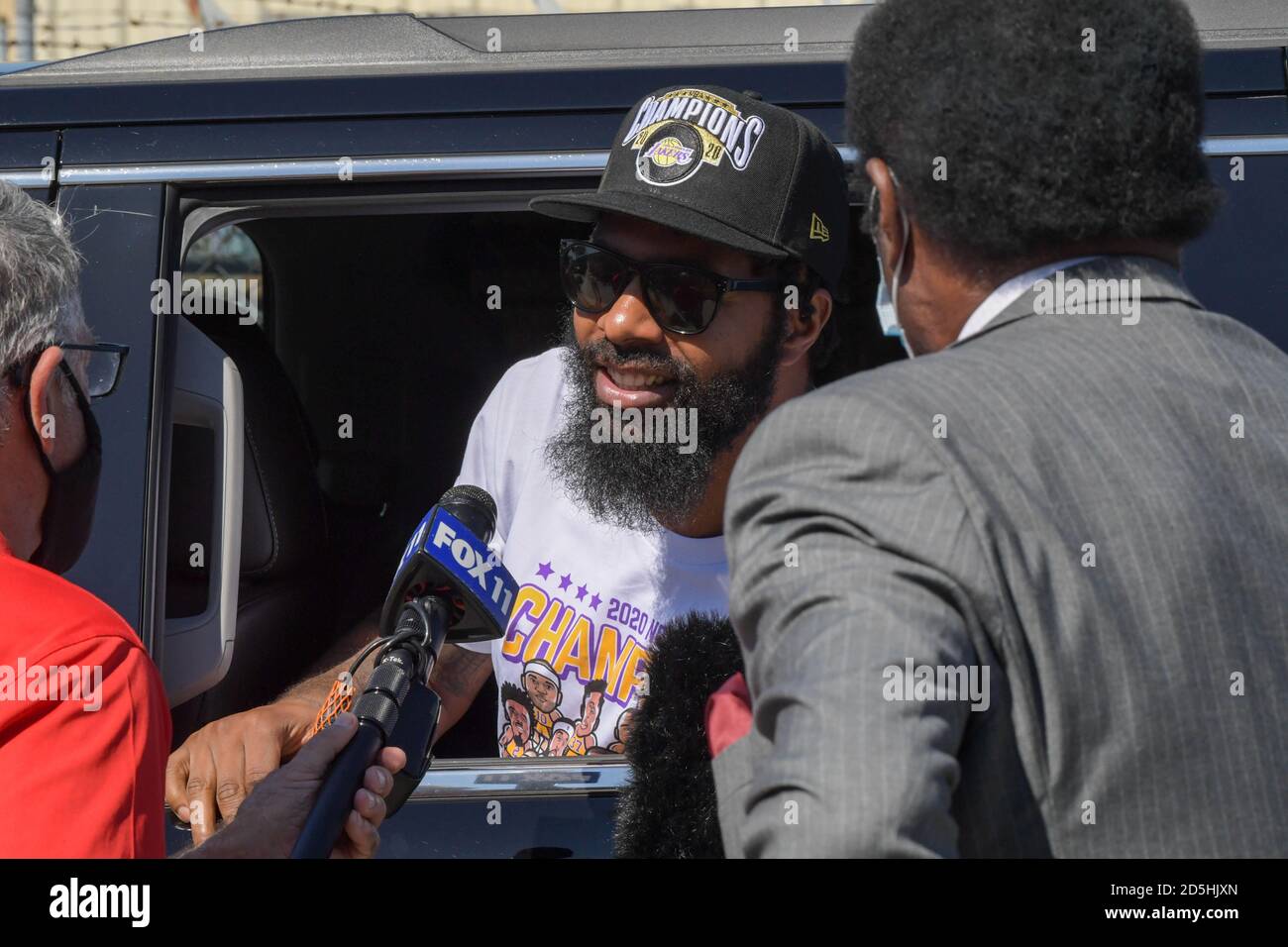 Los Angeles, United States. 12th Oct, 2020. KCBS-TV reporter Jim Hill ...
