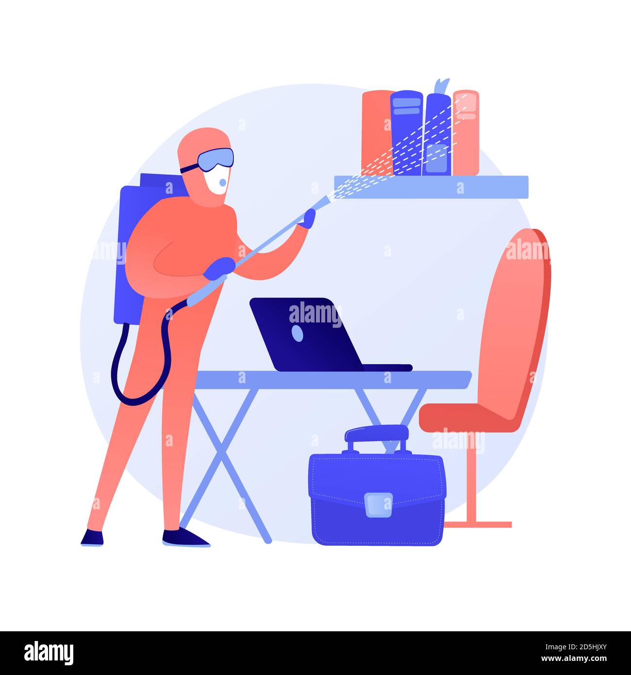Office disinfection service abstract concept vector illustration Stock ...