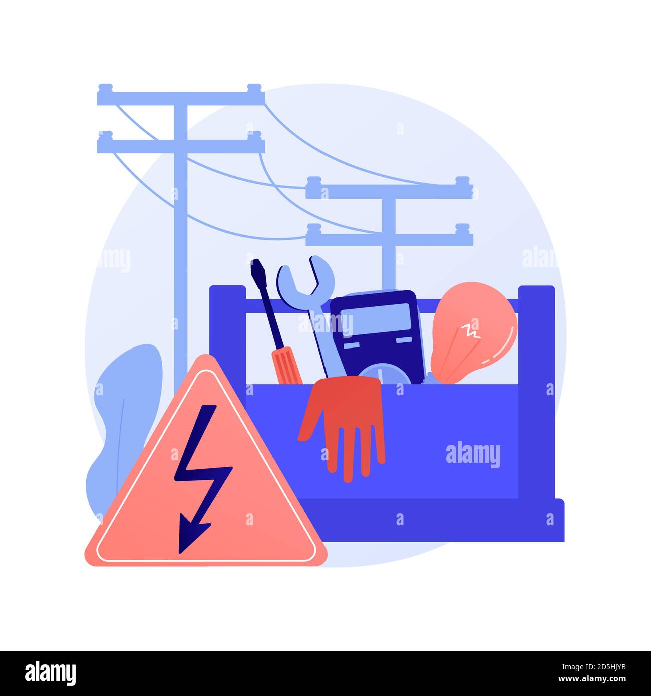 Electrician services abstract concept vector illustration Stock Vector ...